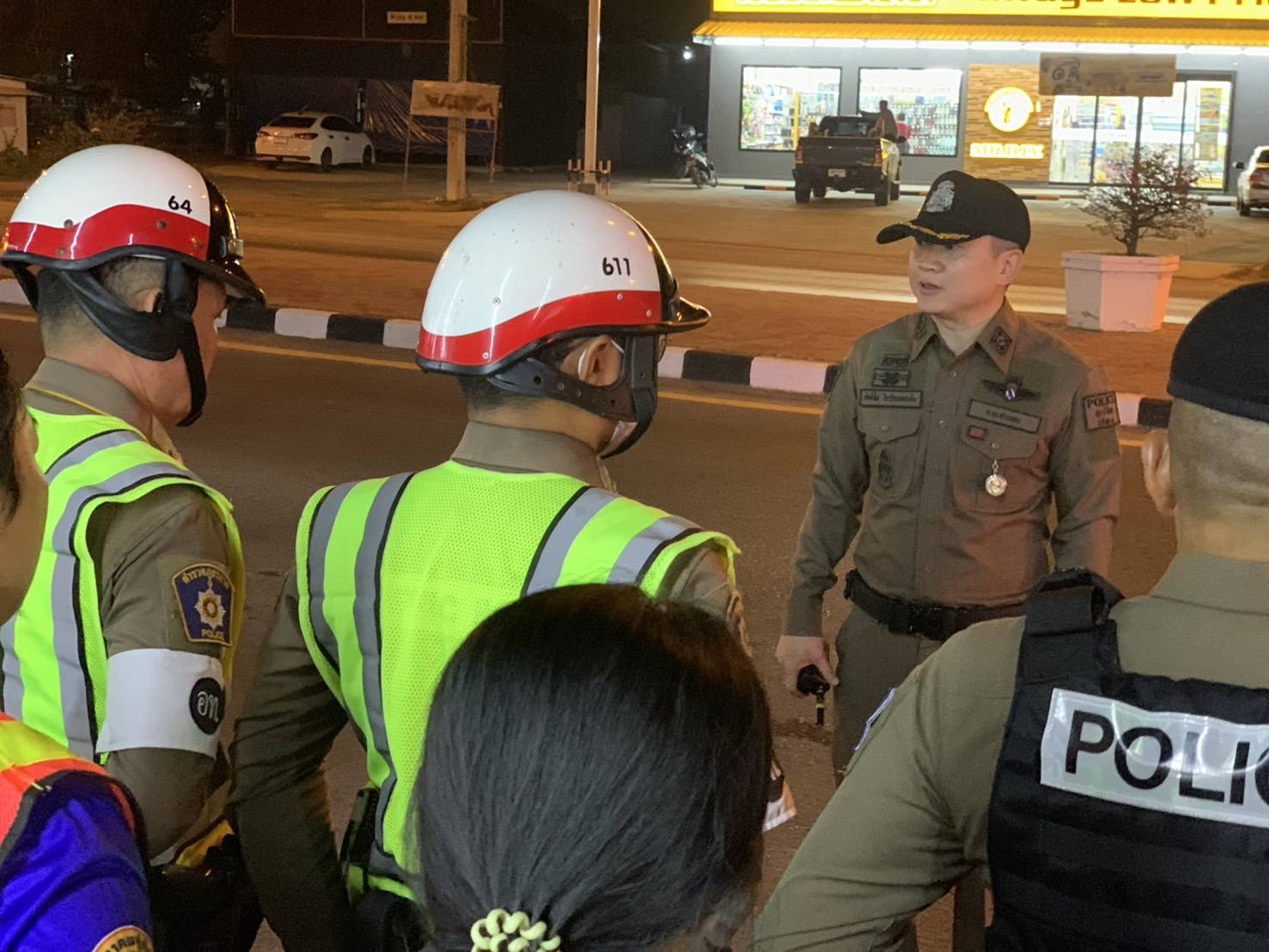 ตรวจจุดกวดขันวินัยจราจร - สถานีตำรวจภูธรป่าโมก